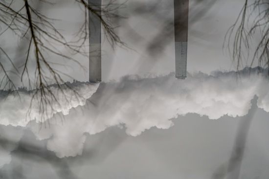 Pollution Miami Fort Power Station Seen Editorial Stock Photo - Stock ...
