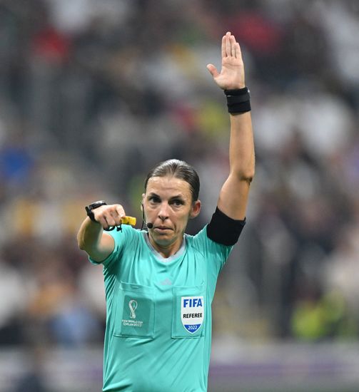 French Referee Stephanie Frappart During Fifa Editorial Stock Photo ...