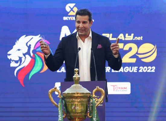 Wasim Akram Lanka Premier League Lpl Editorial Stock Photo - Stock ...