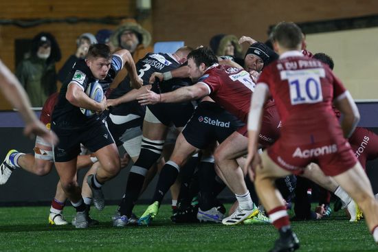 Jamie Blamire Newcastle Falcons Breaks During Editorial Stock Photo ...