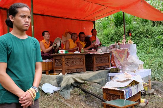 Buddhist Cremation Ceremony Village Singhik North Editorial Stock Photo ...