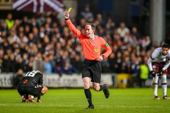 Referee Colin Steven Books Dundee Utd Editorial Stock Photo - Stock ...