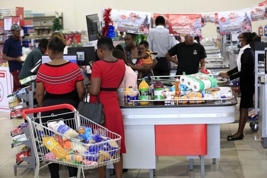 Customers Pay Groceries Supermarket Harare Zimbabwe Editorial Stock ...