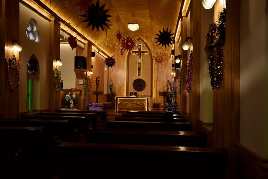 Jesus Christ On Cross Eliminated Lights Editorial Stock Photo - Stock ...