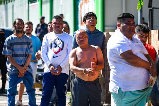 Alleged Barrio 18 Gang Members Seen Editorial Stock Photo - Stock Image ...
