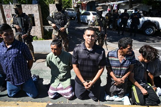 Alleged Barrio 18 Gang Members Seen Editorial Stock Photo - Stock Image ...