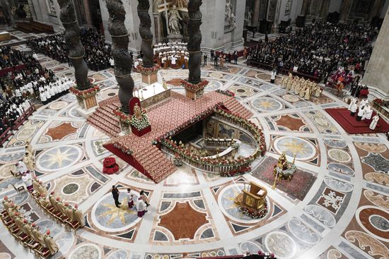 Pope Francis Wheel Chair Celebrates Christmas Editorial Stock Photo ...