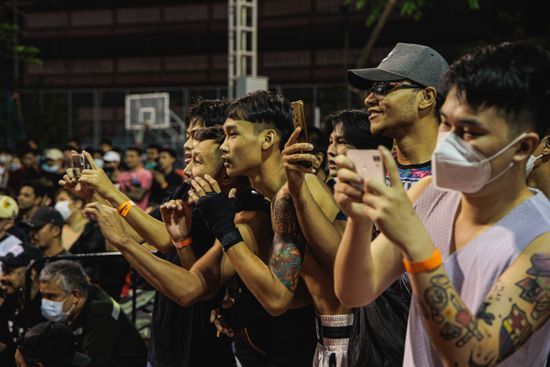 Audiences Seen Cheering Fight Bangmot Sport Editorial Stock Photo ...