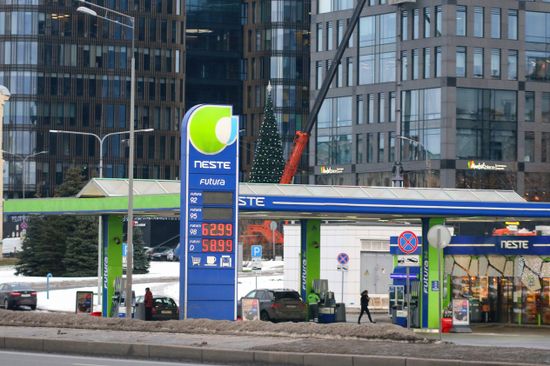 Finnish Gas Station Neste Continues Work Editorial Stock Photo - Stock ...