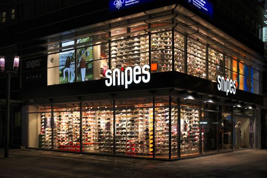 Snipes Department Stores Chain Shoes Night Editorial Stock Photo ...