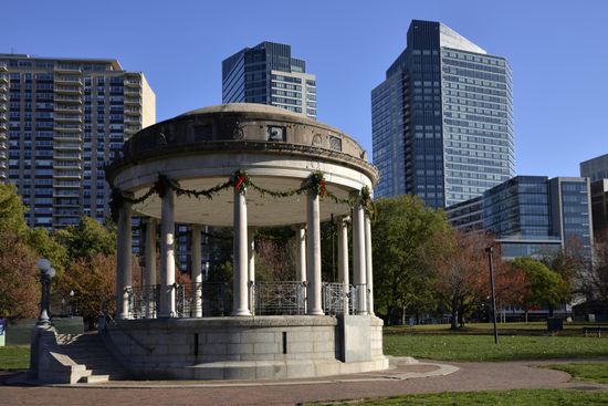 Music Pavilion Parkman Bandstand Boston Common Editorial Stock Photo ...