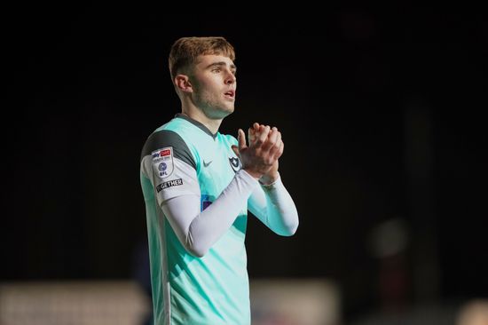 Portsmouth Defender Zak Swanson Applause Fans Editorial Stock Photo ...