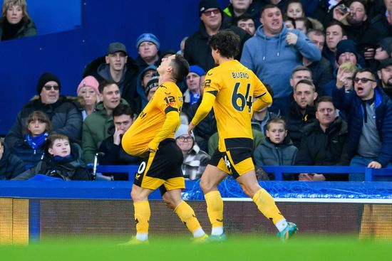 Goal 11 Wolves Daniel Podence Celebrates Editorial Stock Photo - Stock ...