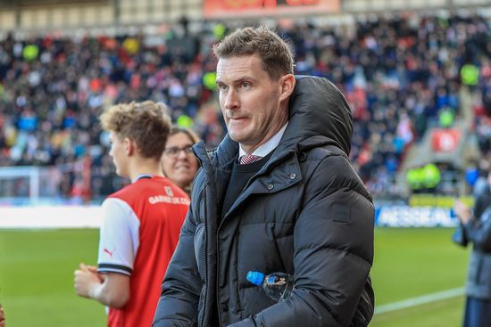 Matt Taylor Manager Rotherham United During Editorial Stock Photo ...