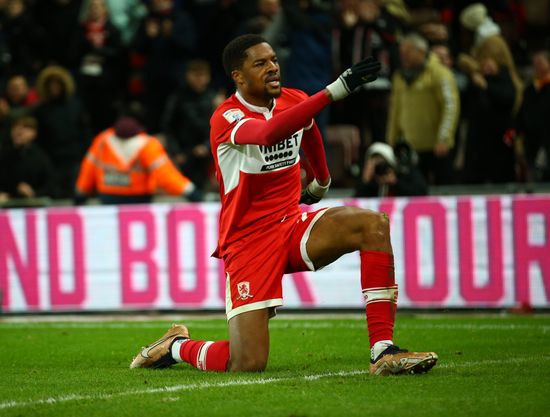 Chuba Akpom Celebrates Scoring Boros Fourth Editorial Stock Photo ...