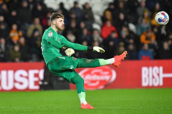 Blackpool Fc Goalkeeper Daniel Grimshaw 32 Editorial Stock Photo ...