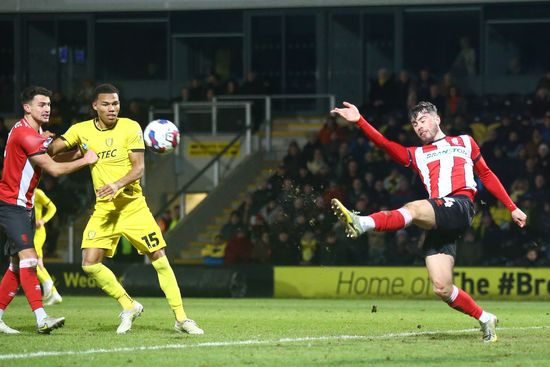 Sean Roughan Lincoln City 24 Clears Editorial Stock Photo - Stock Image ...