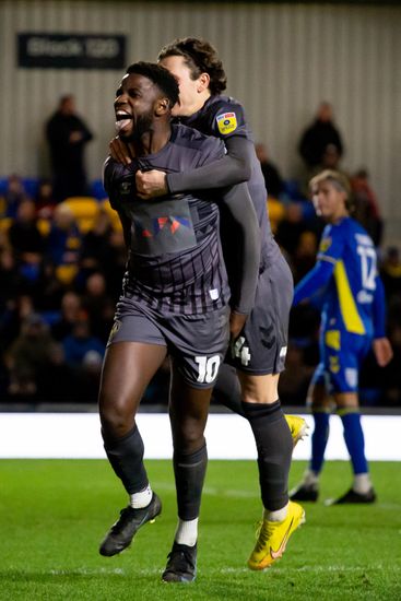 Offrande Zanzala Newport County Celebrates After Editorial Stock Photo ...