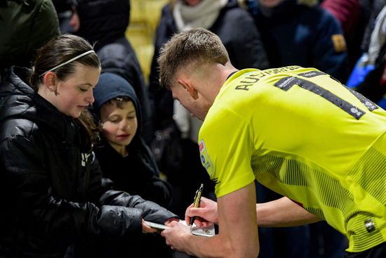 Harrogate Town Midfielder Josh Austerfield 17 Editorial Stock Photo ...