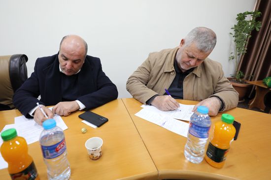 Delegation Palestinian Factions Visits Ministry Health Editorial Stock ...