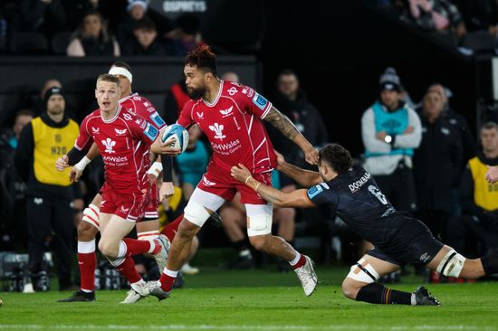 Vaea Fifita Scarlets Tackled By Ethan Editorial Stock Photo - Stock ...