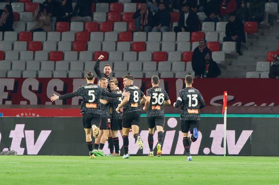 George Puscas Genoa Cfc Celebrates After Editorial Stock Photo - Stock ...