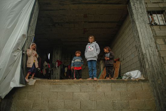 Cold Weather Palestinian Slums Beit Lahia Editorial Stock Photo - Stock ...