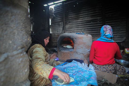 Cold Weather Palestinian Slums Beit Lahia Editorial Stock Photo - Stock ...