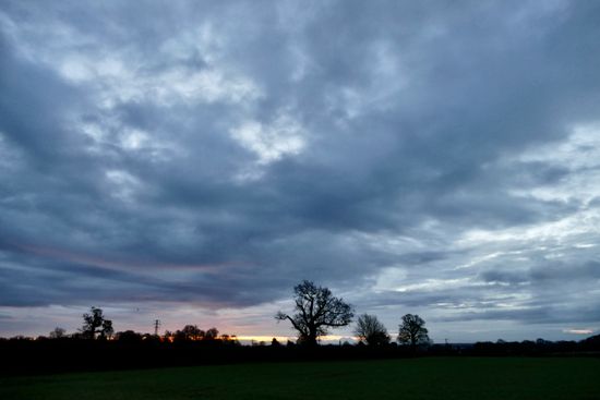 Pretty Skies Over Farmers Fields Dawn Editorial Stock Photo - Stock ...