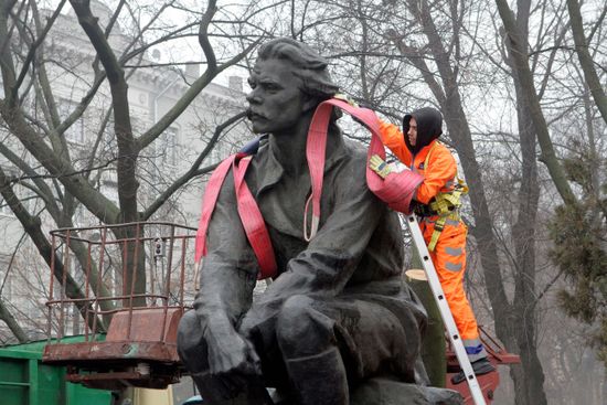 Monument Russian Writer Socialist Political Thinker Editorial Stock ...