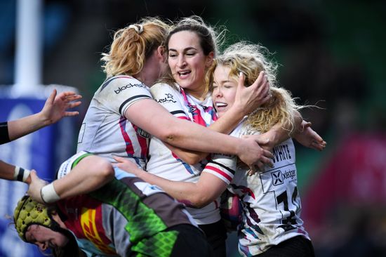 Courtney Keight Bristol Bears Celebrates Try Editorial Stock Photo ...