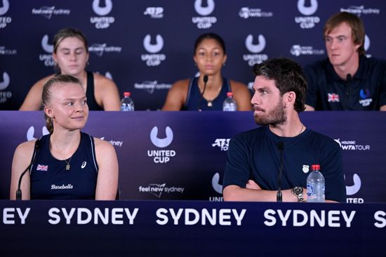 Harriet Dart L Cameron Norrie R Editorial Stock Photo - Stock Image ...