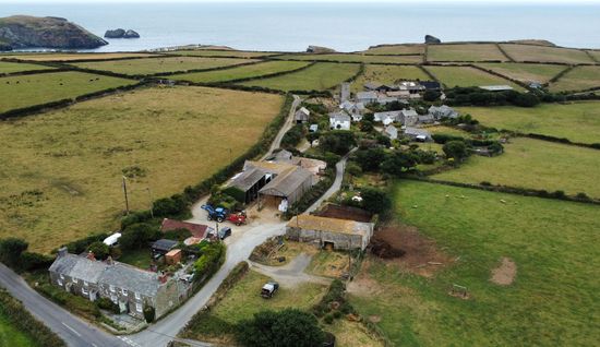 Trevalga Village Cornwall That Sale Manor Editorial Stock Photo - Stock ...