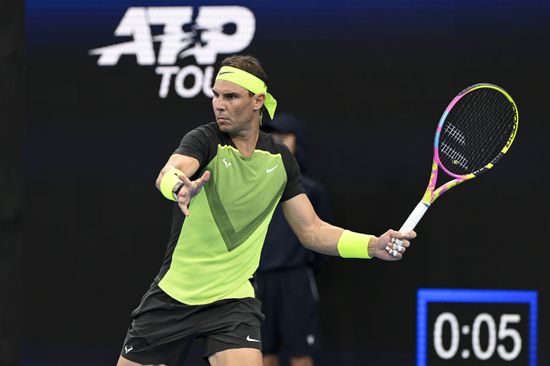Rafael Nadal Spain Prepares Hit Forehand Editorial Stock Photo - Stock ...