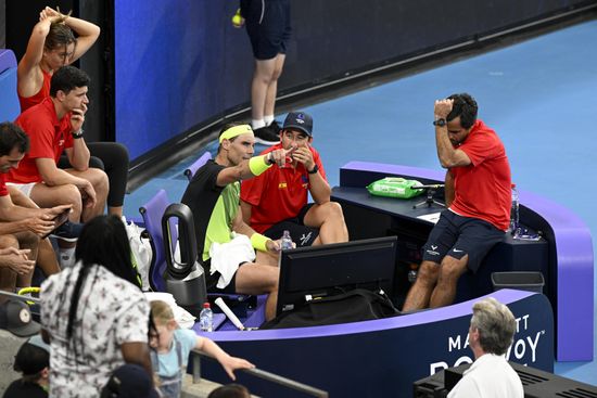 Rafael Nadal Spain Marc Lopez Captain Editorial Stock Photo - Stock ...