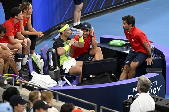 Rafael Nadal Spain Marc Lopez Captain Editorial Stock Photo - Stock ...