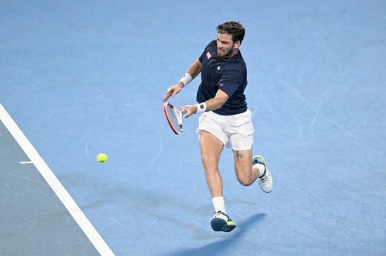 Cameron Norrie Great Britain Hits Forehand Editorial Stock Photo ...