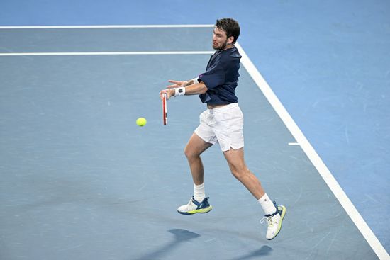 Cameron Norrie Great Britain Hits Forehand Editorial Stock Photo ...