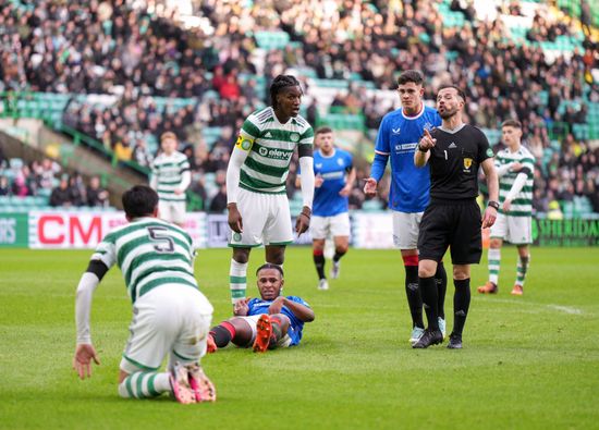 Referee George Calder Awards Penalty Rangers Editorial Stock Photo ...