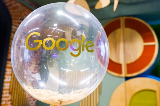 Google Logo Seen On Balloon Google Editorial Stock Photo - Stock Image ...