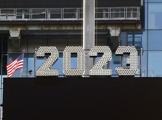2023 Numerals Set Place Atop One Editorial Stock Photo - Stock Image ...
