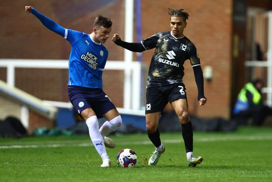 Peterborough United Midfielder Harrison Burrows 16 Editorial Stock ...
