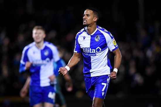 Scott Sinclair Bristol Rovers Celebrates Scoring Editorial Stock Photo ...