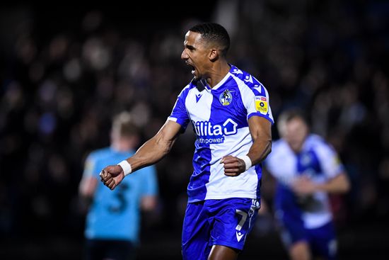 Scott Sinclair Bristol Rovers Celebrates Scoring Editorial Stock Photo ...