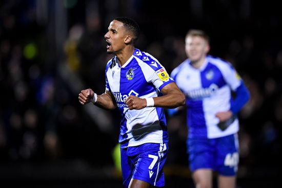 Scott Sinclair Bristol Rovers Celebrates Scoring Editorial Stock Photo ...