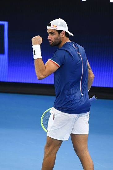 Matteo Berrettini Italy Reacts While Action Editorial Stock Photo - Stock Image | Shutterstock