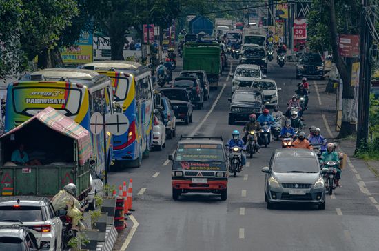 Seen People Stuck Traffic Jams During Editorial Stock Photo - Stock ...