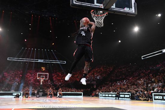 Stephan Moody During Dunk Contest During Editorial Stock Photo - Stock ...