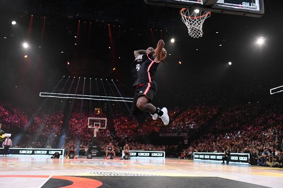 Stephan Moody During Dunk Contest During Editorial Stock Photo - Stock ...