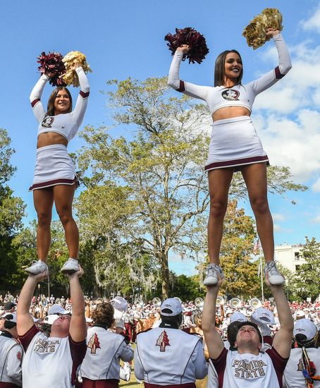 Florida State University Cheerleaders Perform Battle Editorial Stock ...